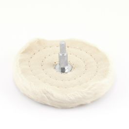 4" Spiral Sewn Mounted Buffing Wheels