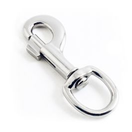3 1/4" Nickel Plated, Swivel Hook Spring Clip