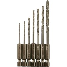 7 pc. Hex Shank Drill Bit Set