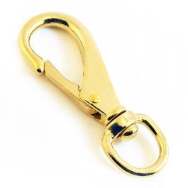 4 9/16" Brass Swivel Snap Hook, Lobster Clip