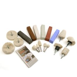 Deluxe Metal and Plastic Polishing Kit- Buff and Polish Most Metals
