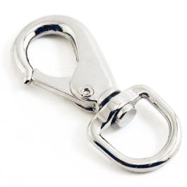 3 1/2" Nickel Plated, Swivel Hook Spring Hook